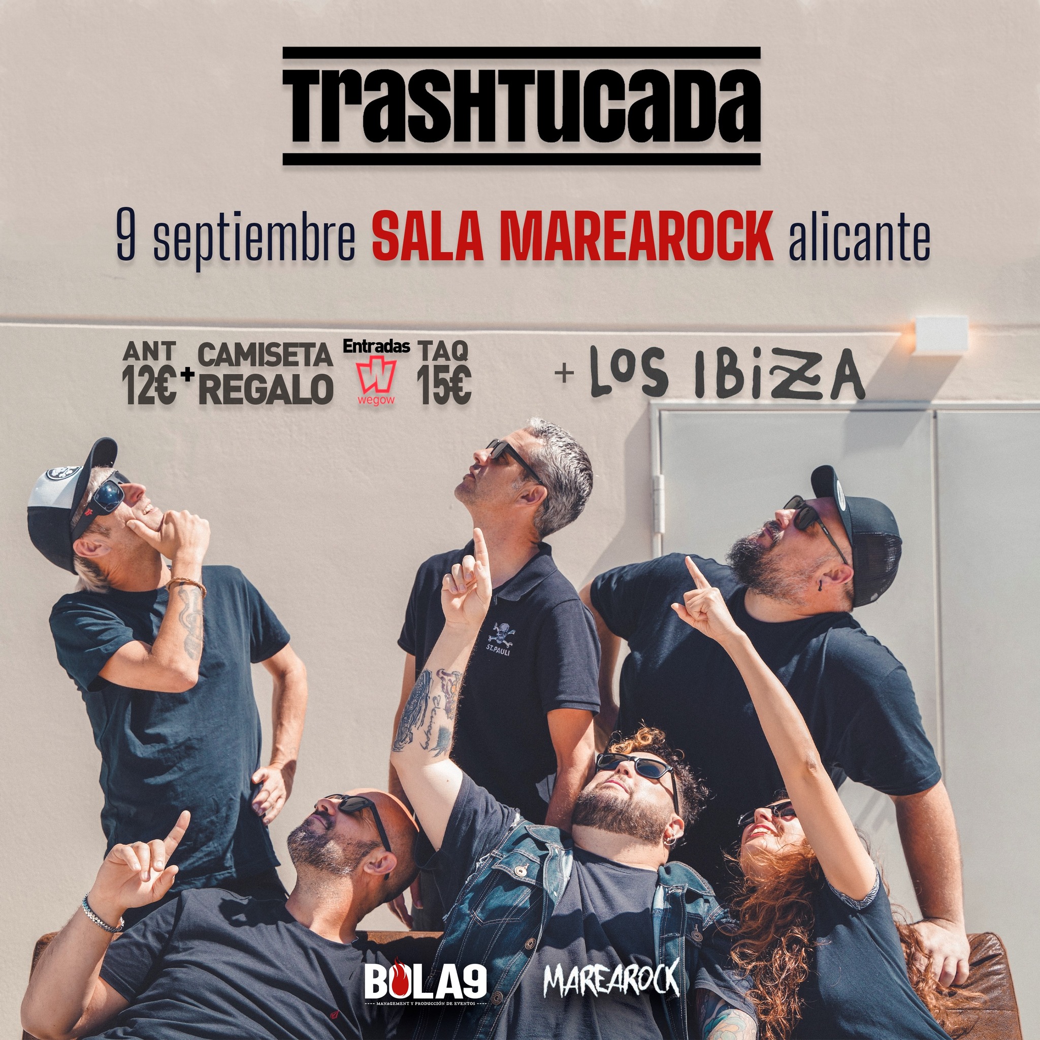 Concierto del Grupo Trashtucada y Los Ibiza en la Sala MareaRock - Música Zero